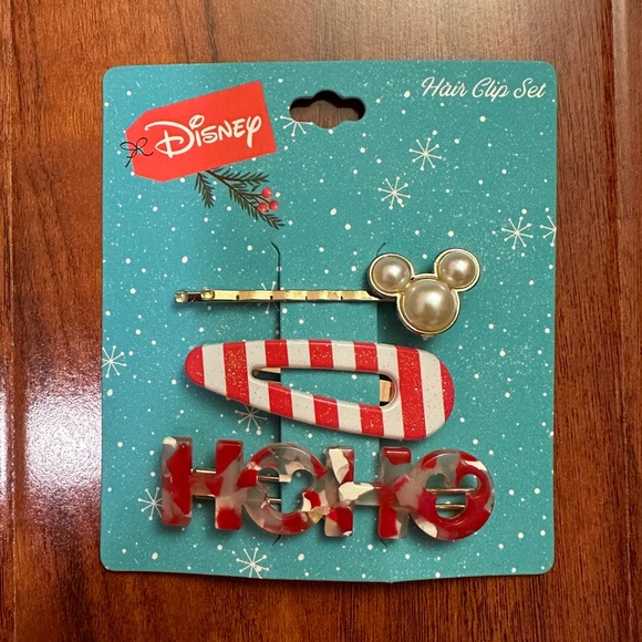 Disney | Accessories | Disney Mickey Mouse Holiday Hair Clips Set Of 3 ...